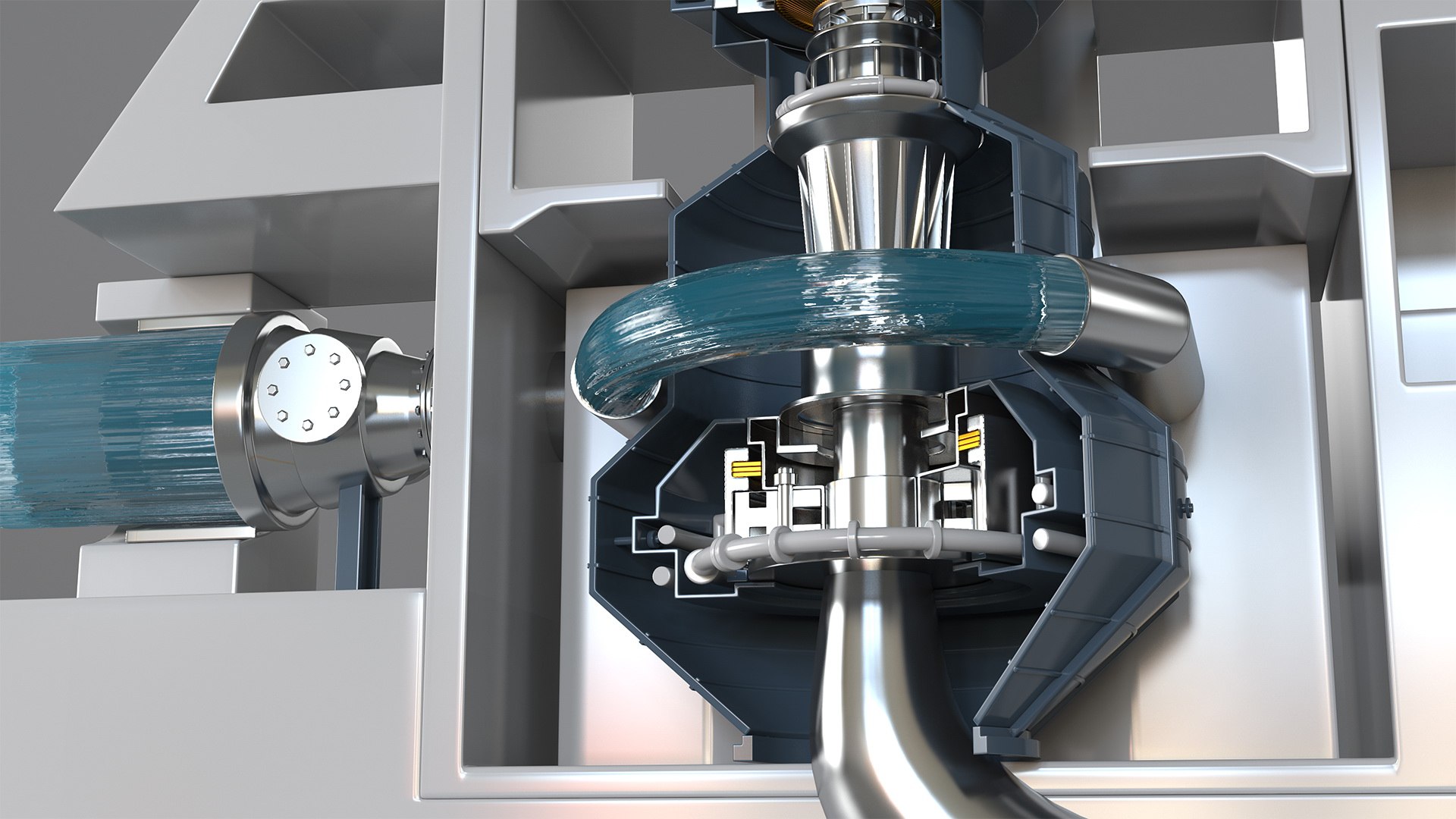 Variable speed pumped storage 3D model - TurboSquid 1477097