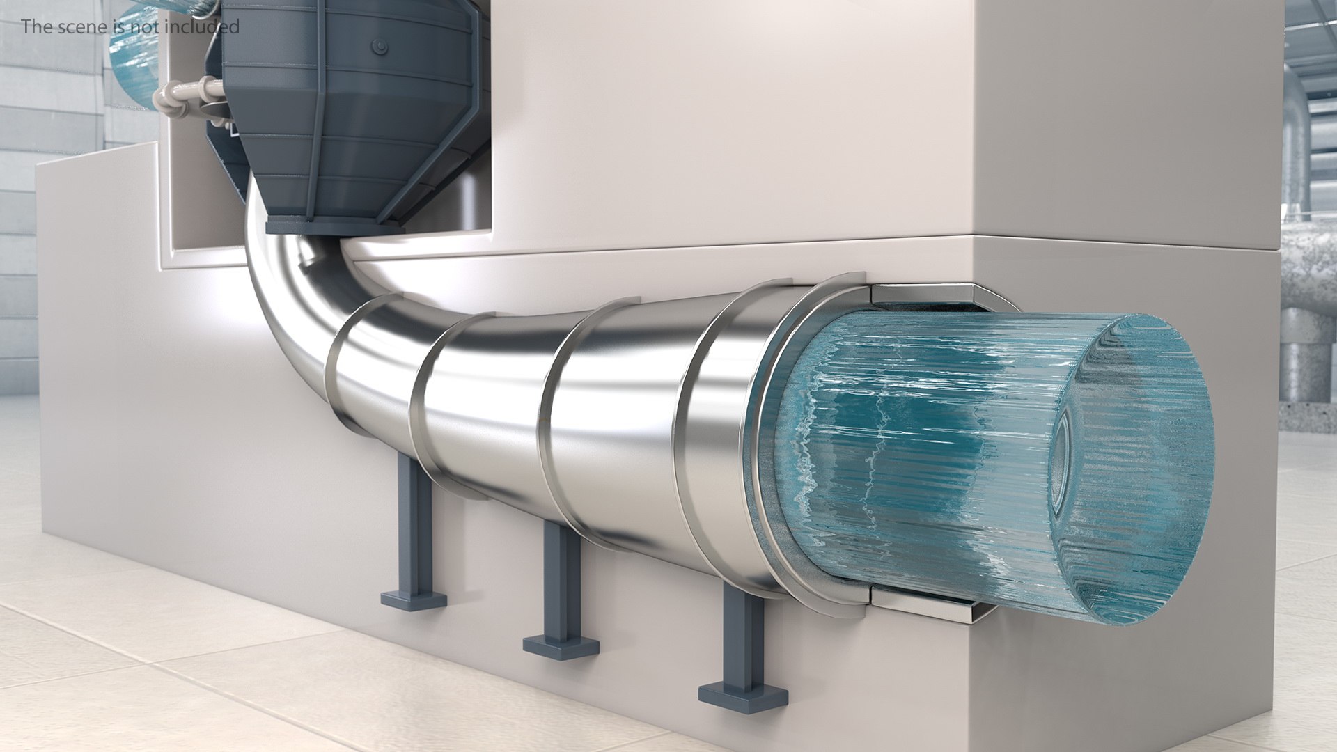 Variable speed pumped storage 3D model - TurboSquid 1477097