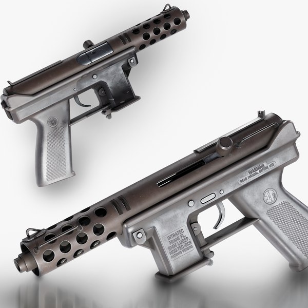 modelo 3d TEC 9 baja poli - TurboSquid 2221709