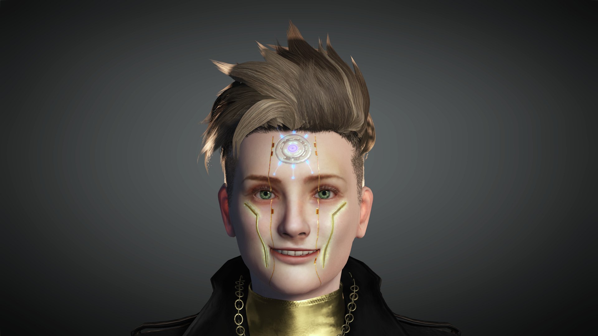 Cyber Punk Female Character 09 3D Model - TurboSquid 1888470