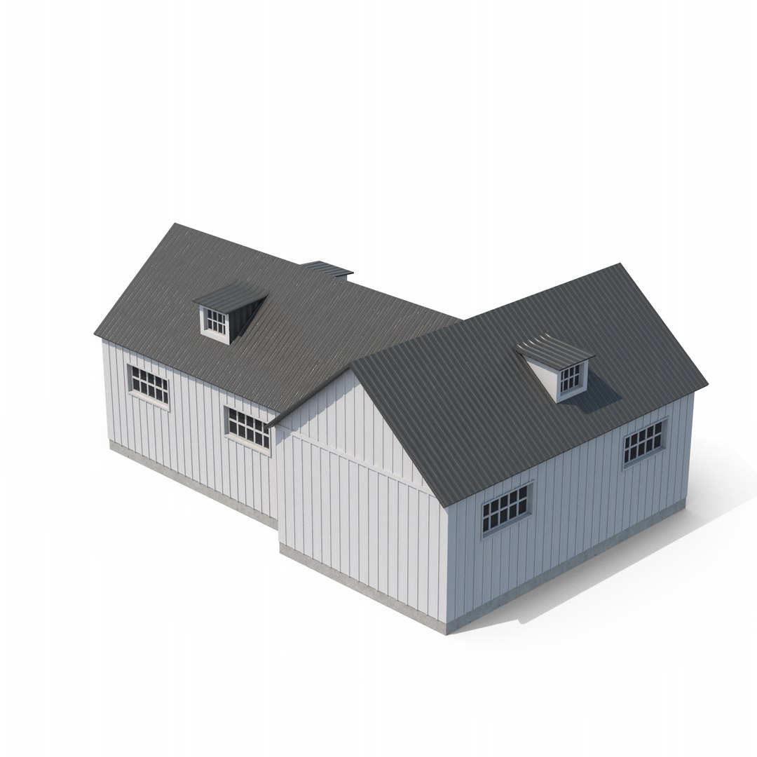 Farm Building Model - TurboSquid 2288967