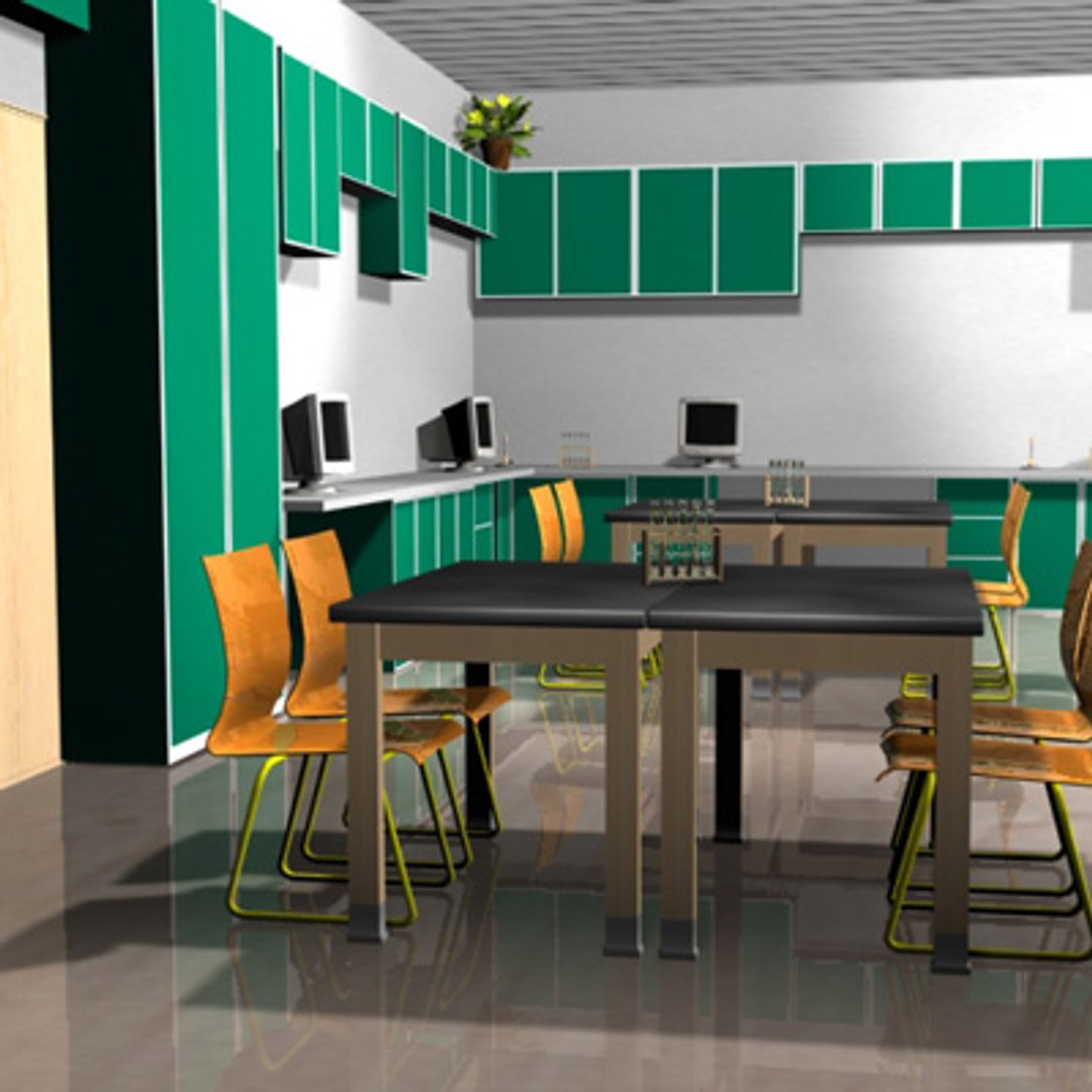 Scene Science Laboratory 3d Model