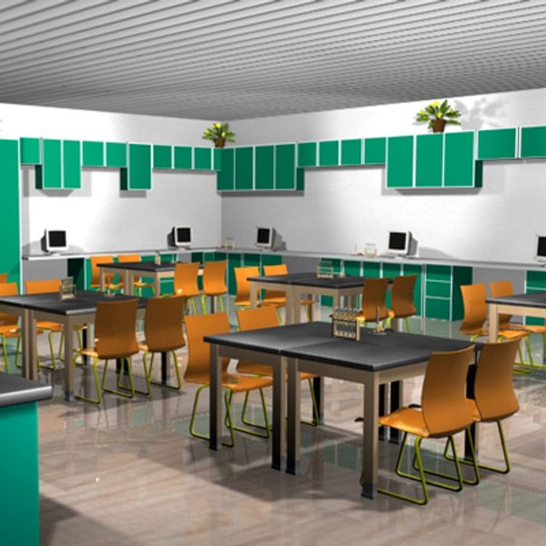 scene science laboratory 3d model