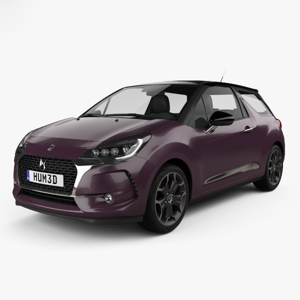 3D модель DS3 Prestige хэтчбек 2016 - TurboSquid 1344075