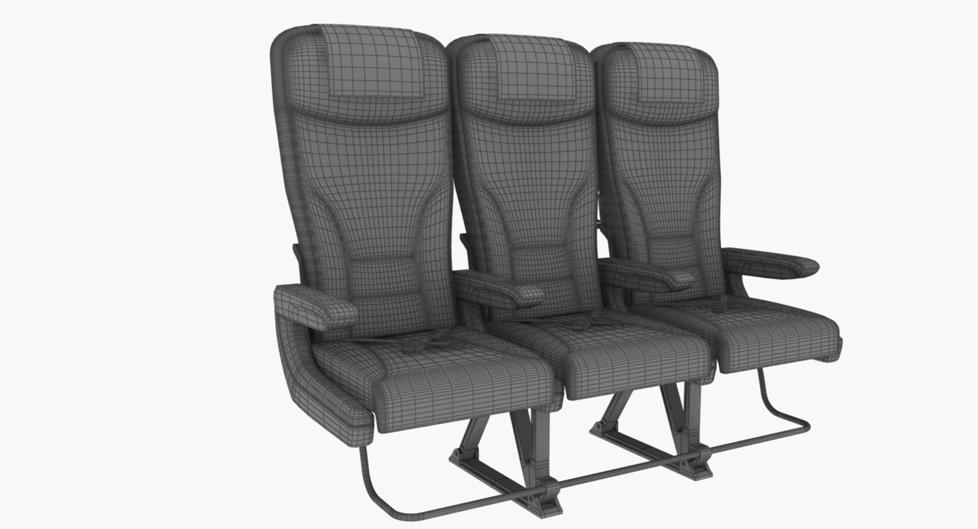 3D Airplane Chair Model - TurboSquid 1343323