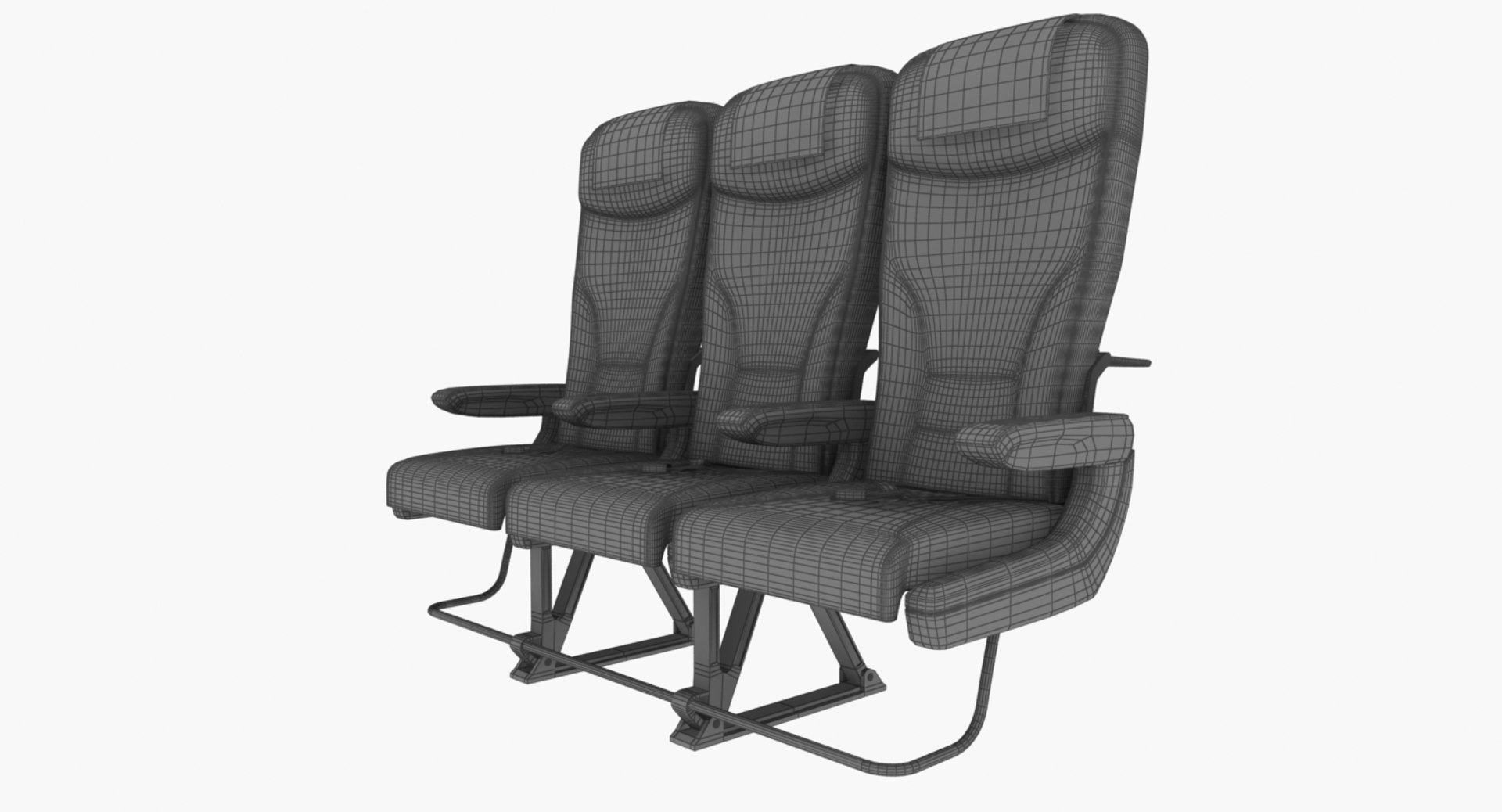 3D Airplane Chair Model - TurboSquid 1343323