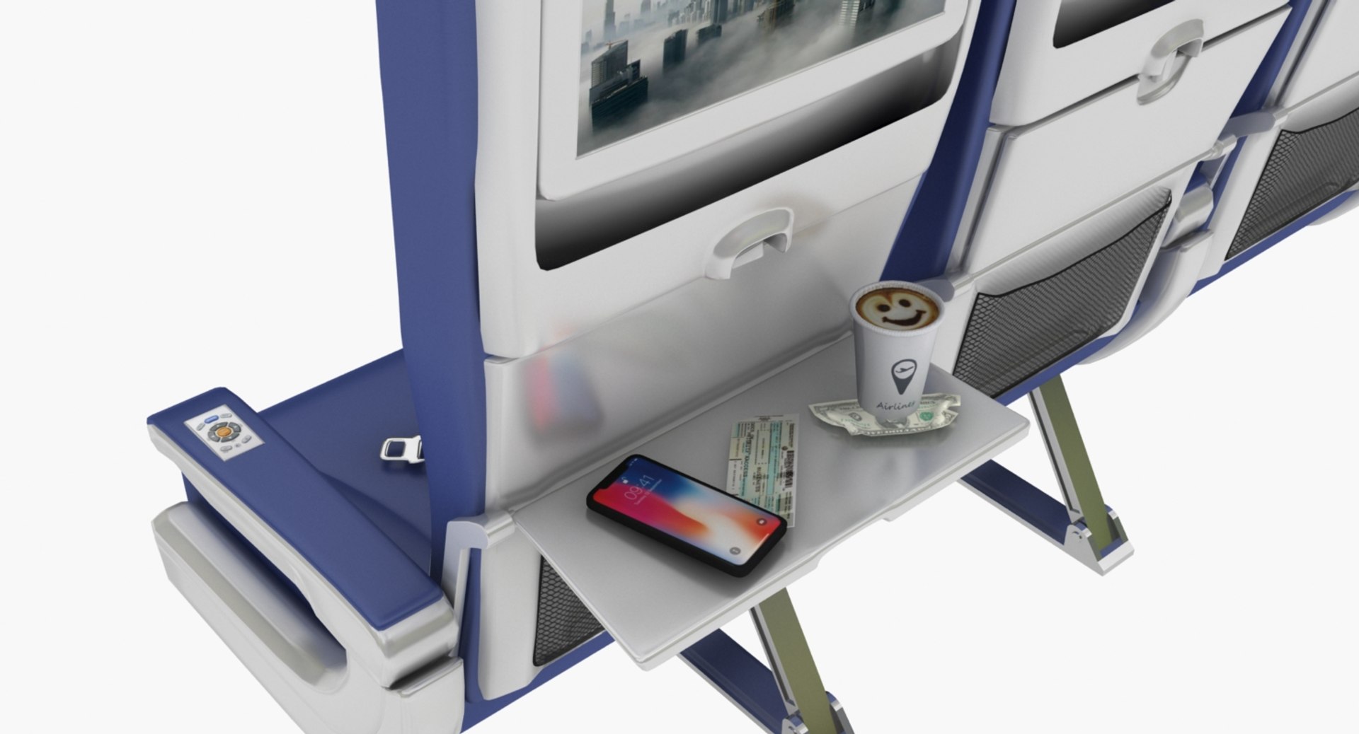 3D Airplane Chair Model - TurboSquid 1343323