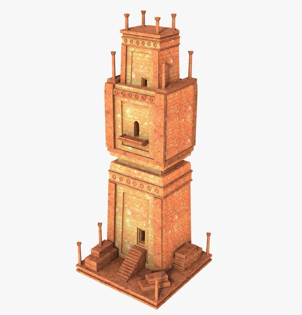 Ancient Petra Tower 3D - TurboSquid 2232886