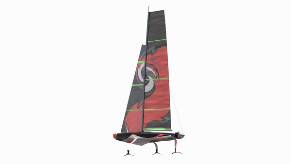 modelo 3d Yate de regata de alta velocidad Hidroplano Rojo - TurboSquid ...