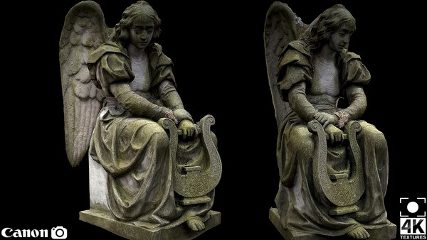 friedhof engel denkmal photogrammetrie 3D-Modell - TurboSquid 2224074