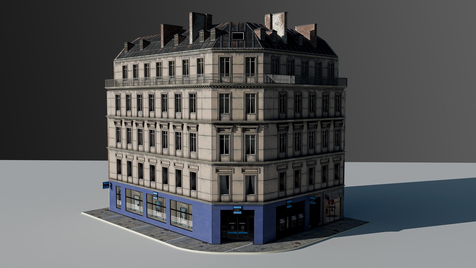 European Commercial Bank Model - TurboSquid 2396812