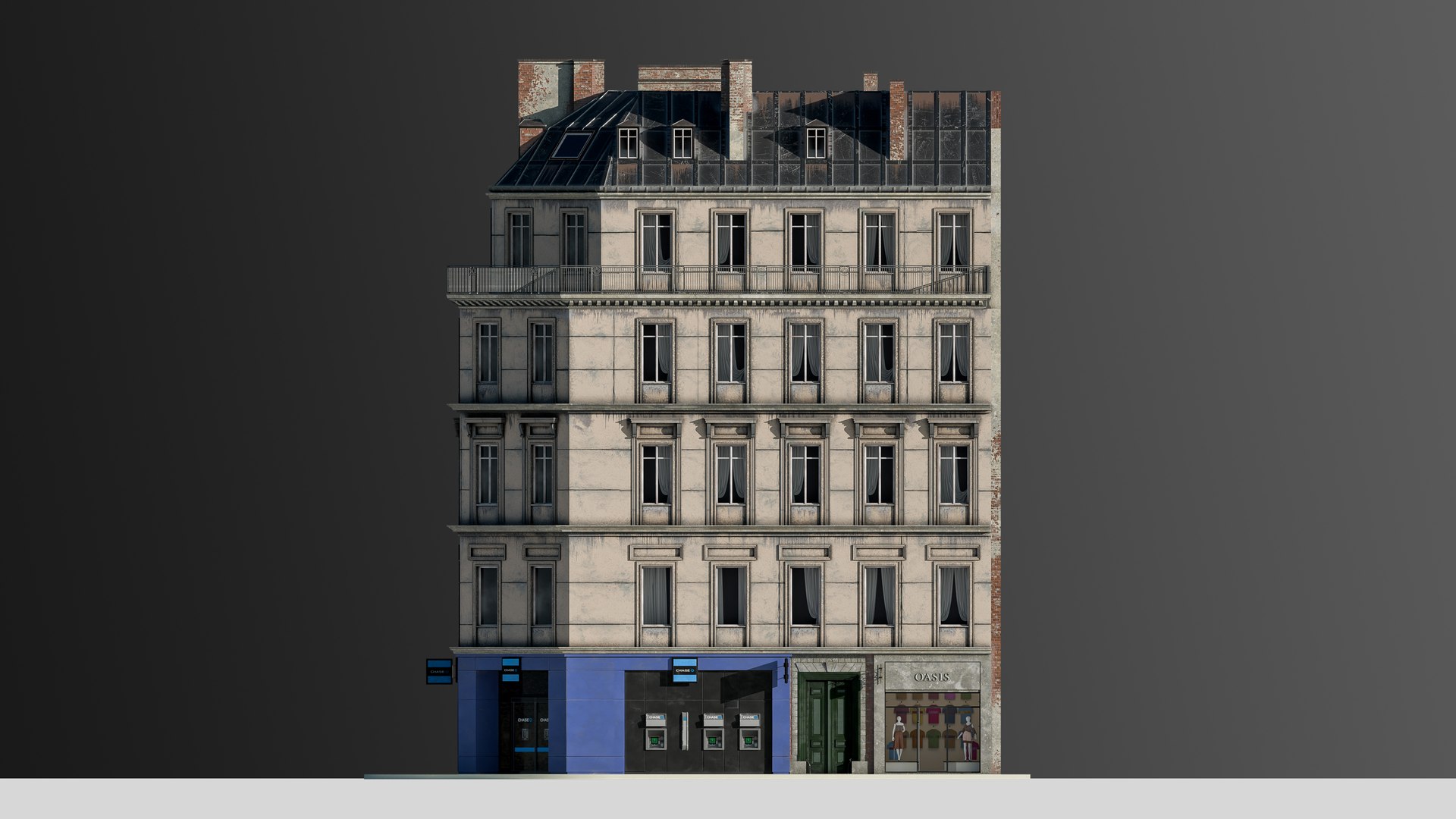 European Commercial Bank Model - TurboSquid 2396812