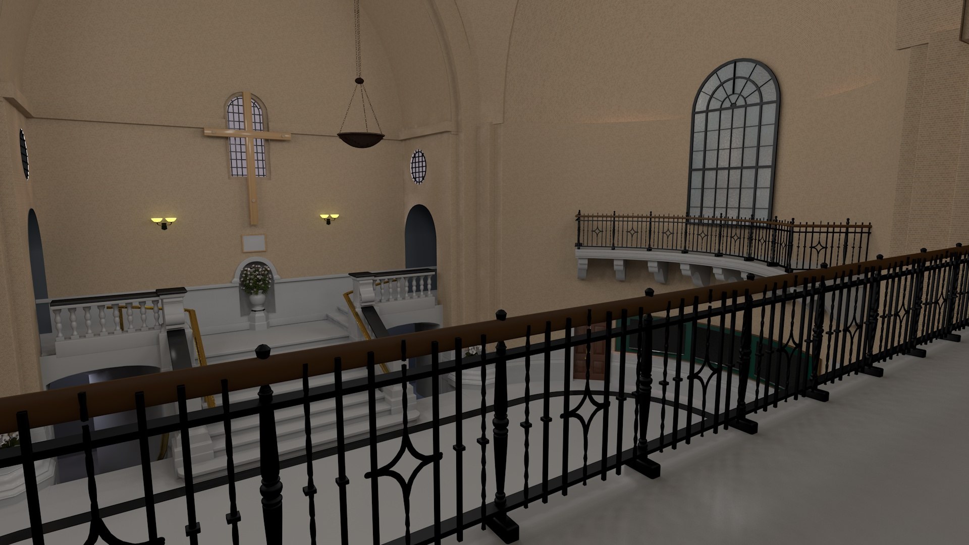 3D Emmanuel Center Foyer - TurboSquid 2098447