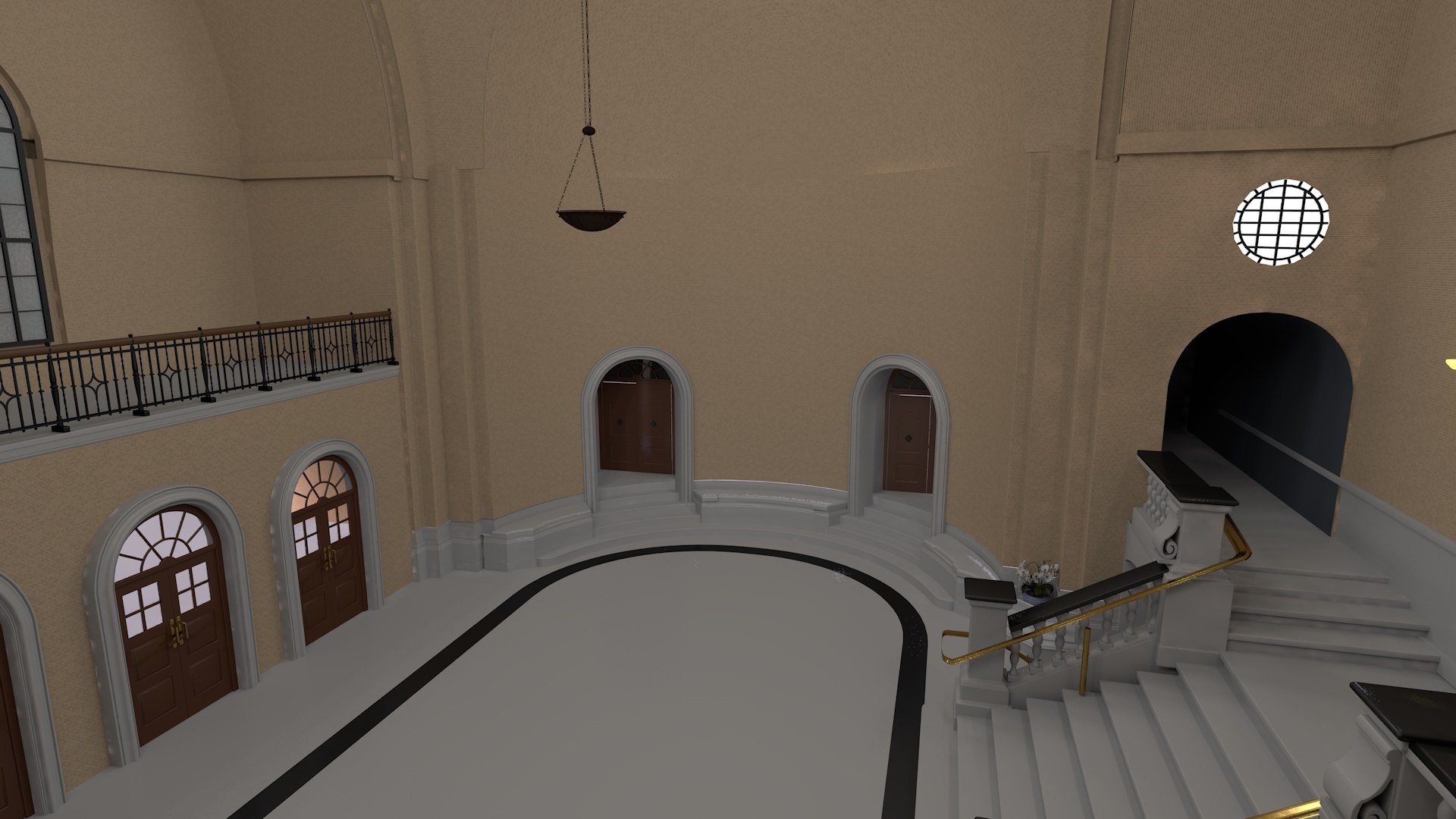 3D Emmanuel Center Foyer - TurboSquid 2098447