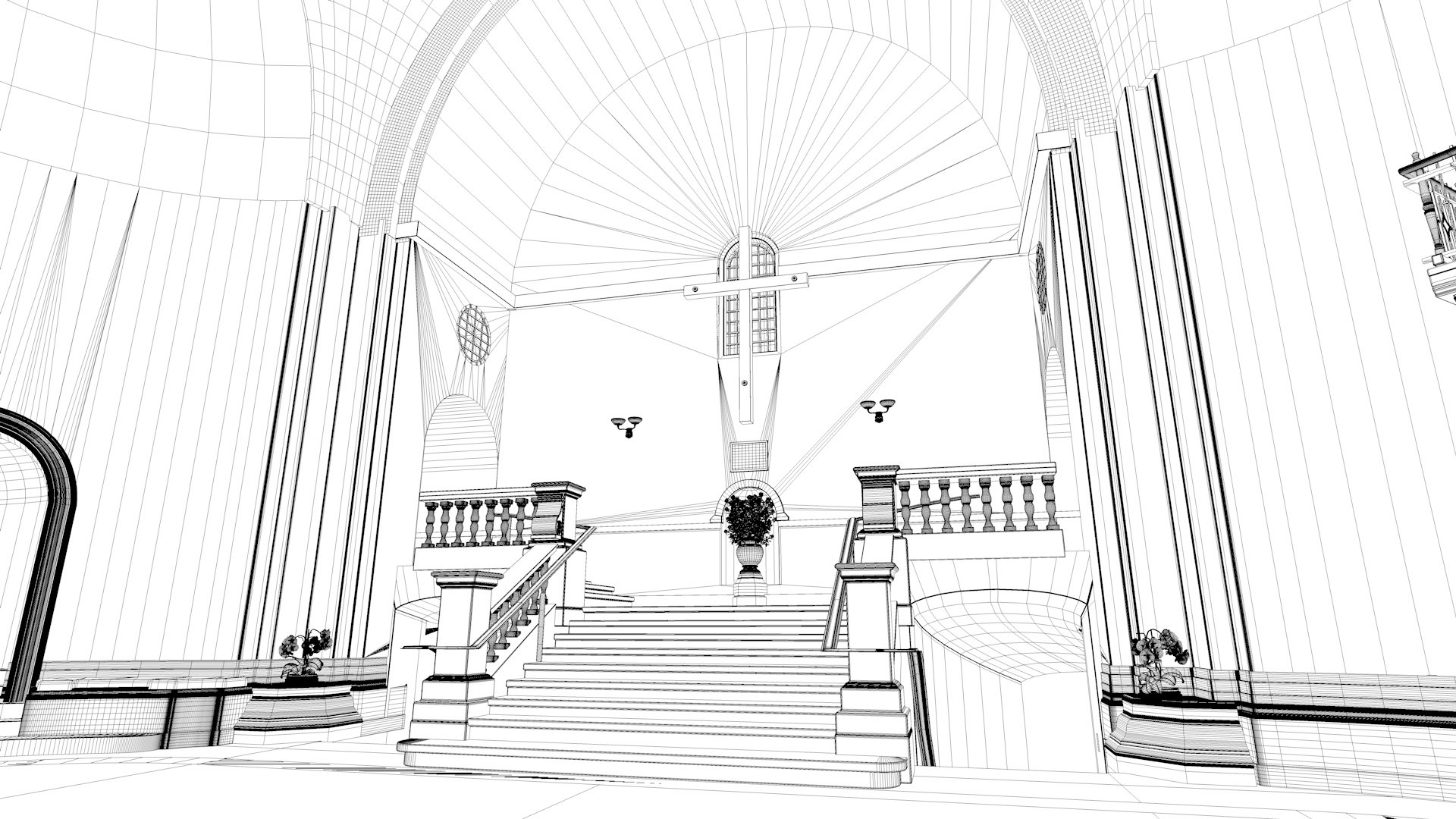 3D Emmanuel Center Foyer - TurboSquid 2098447