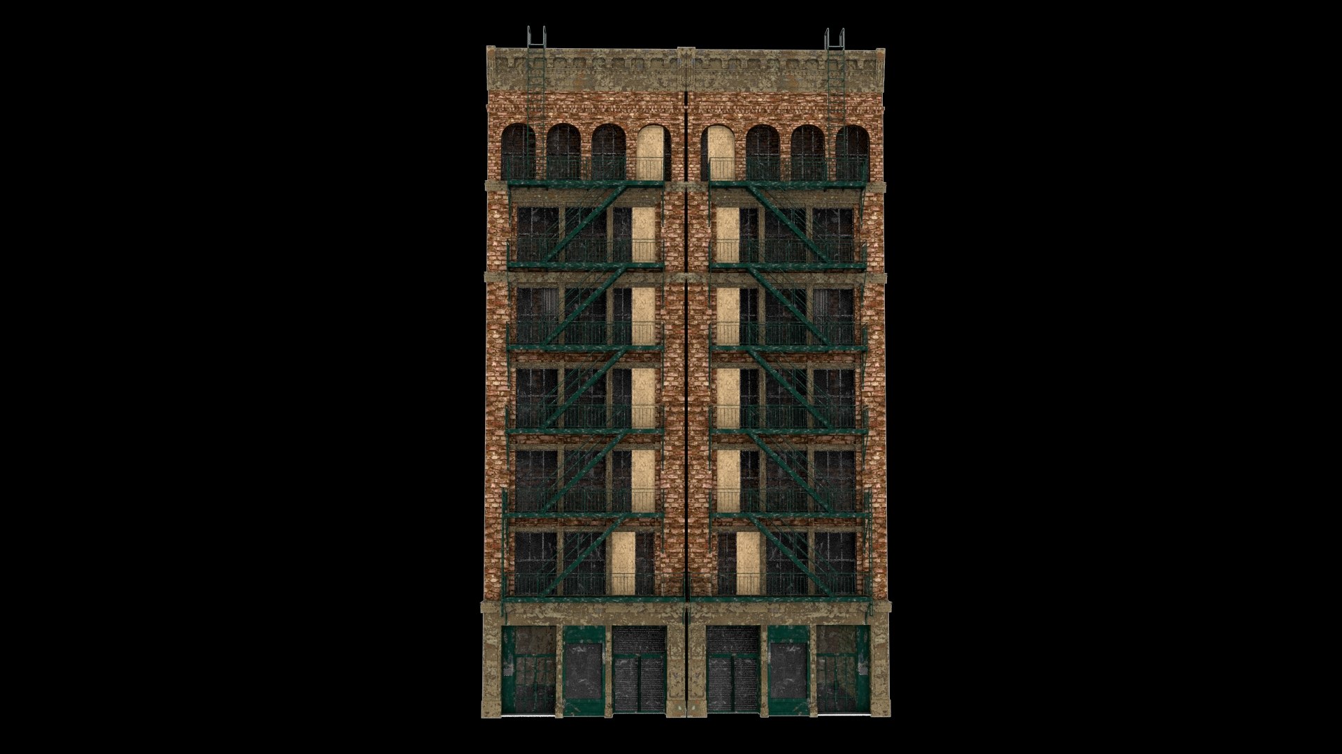 3D Detailed Old Building - TurboSquid 2062300