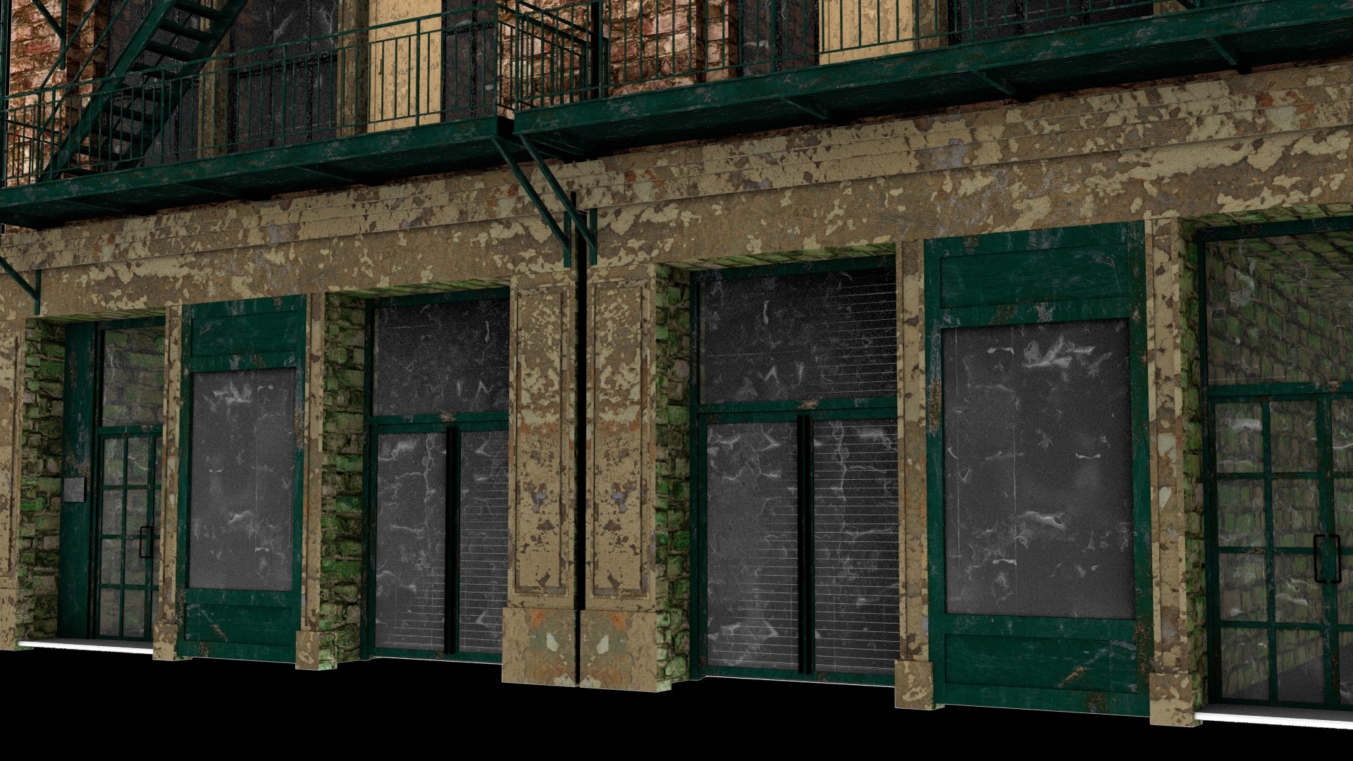 3D Detailed Old Building - TurboSquid 2062300