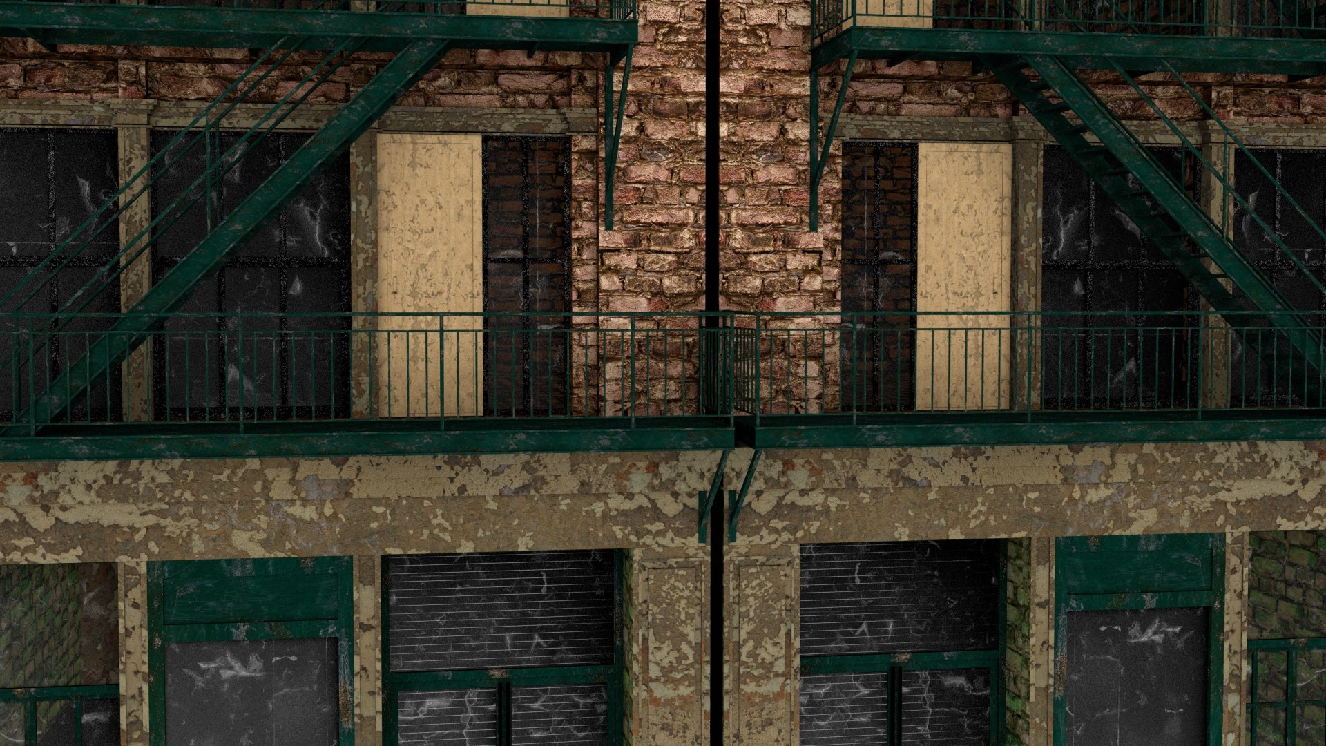 3D Detailed Old Building - TurboSquid 2062300