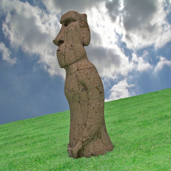 3dsmax realistic moai