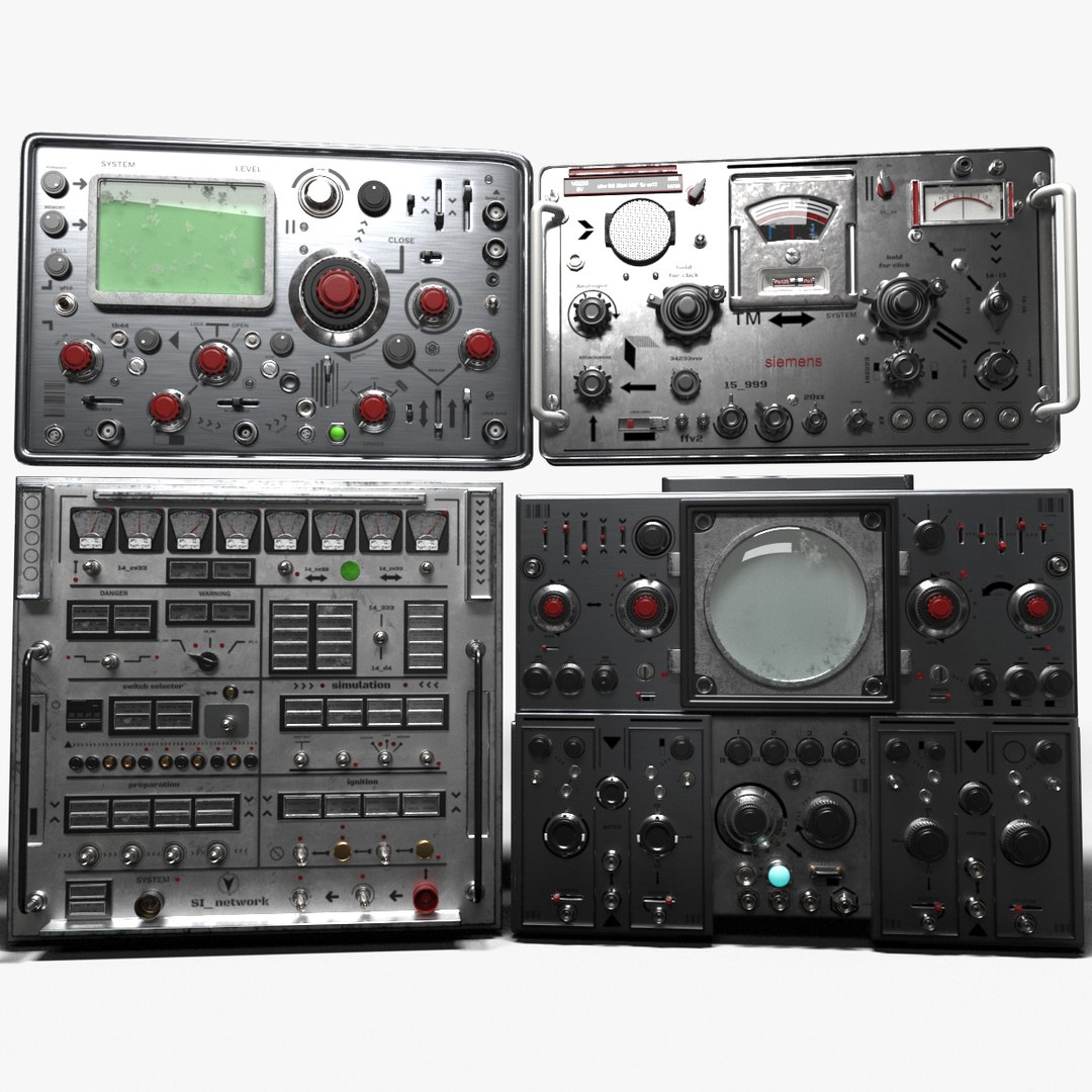 3D Control Panel Pack 1 Model - TurboSquid 1868913