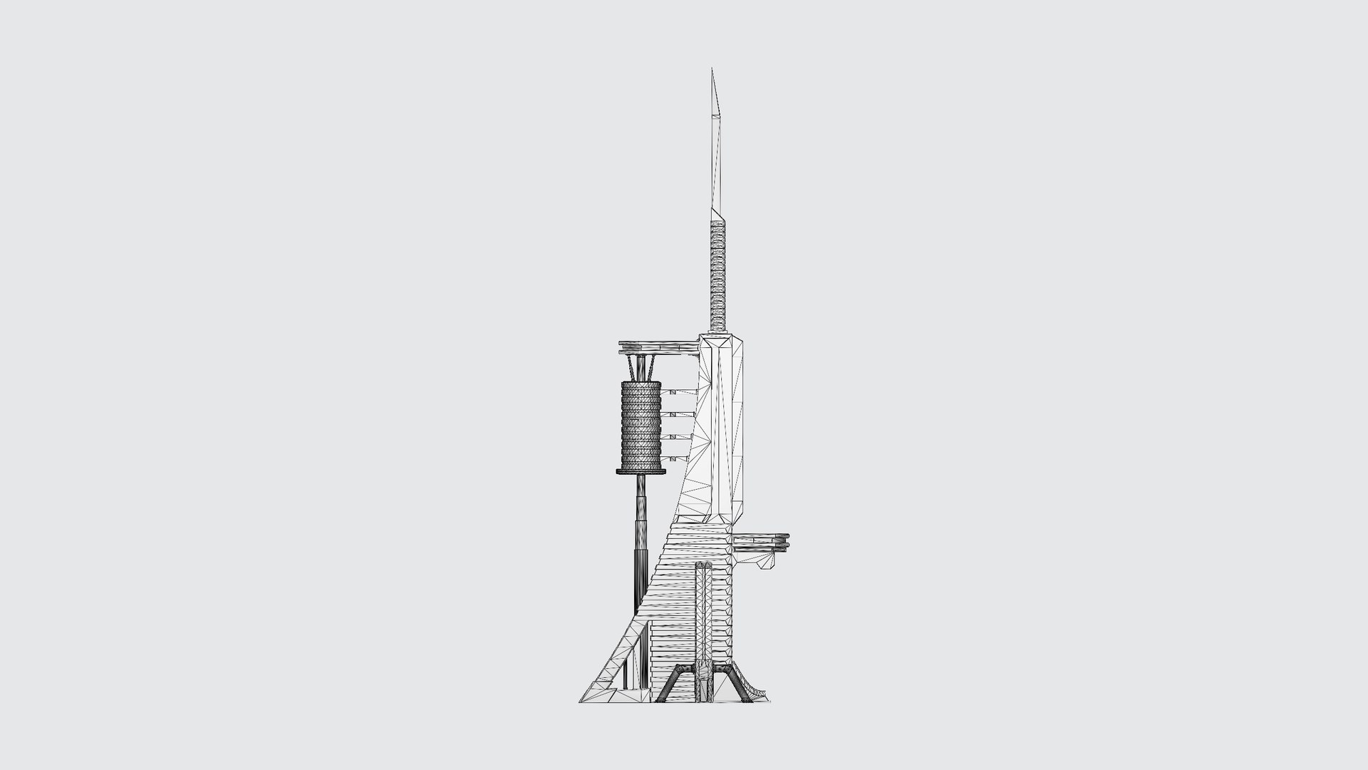 3D Tall Skyscraper Model - TurboSquid 2316495