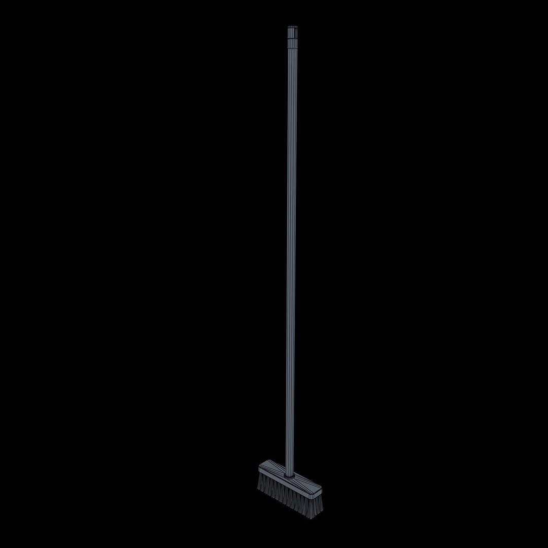 3d Broom Plastic 3 Model