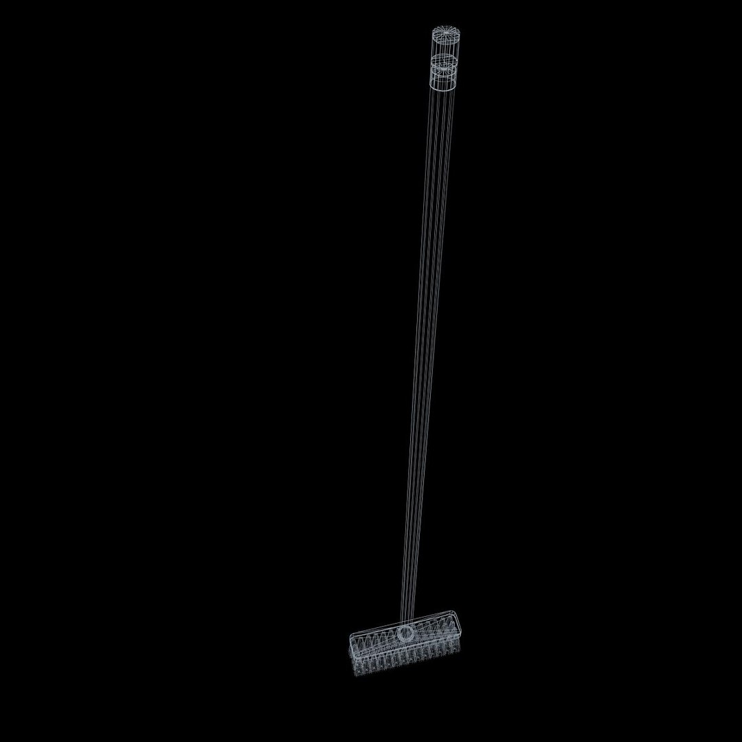 3d Broom Plastic 3 Model