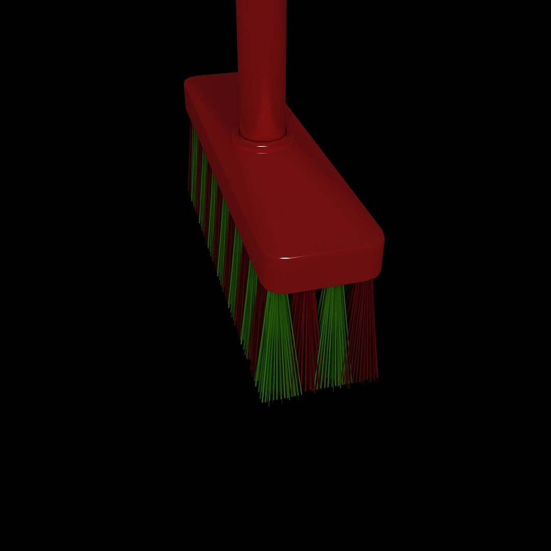 3d Broom Plastic 3 Model