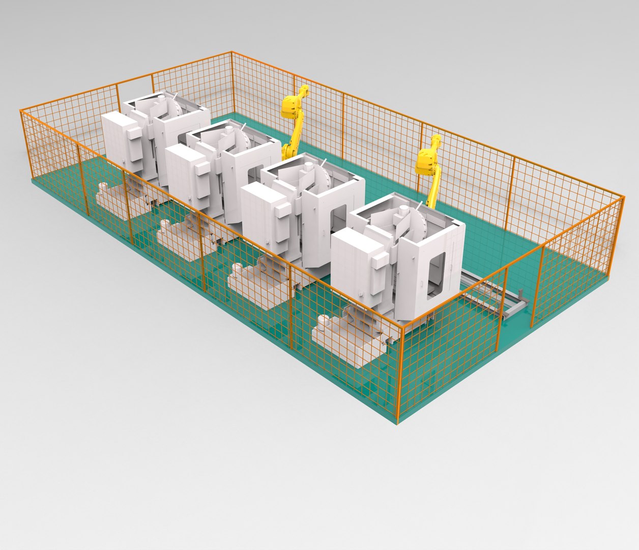 3D Automated Factory - TurboSquid 2297170