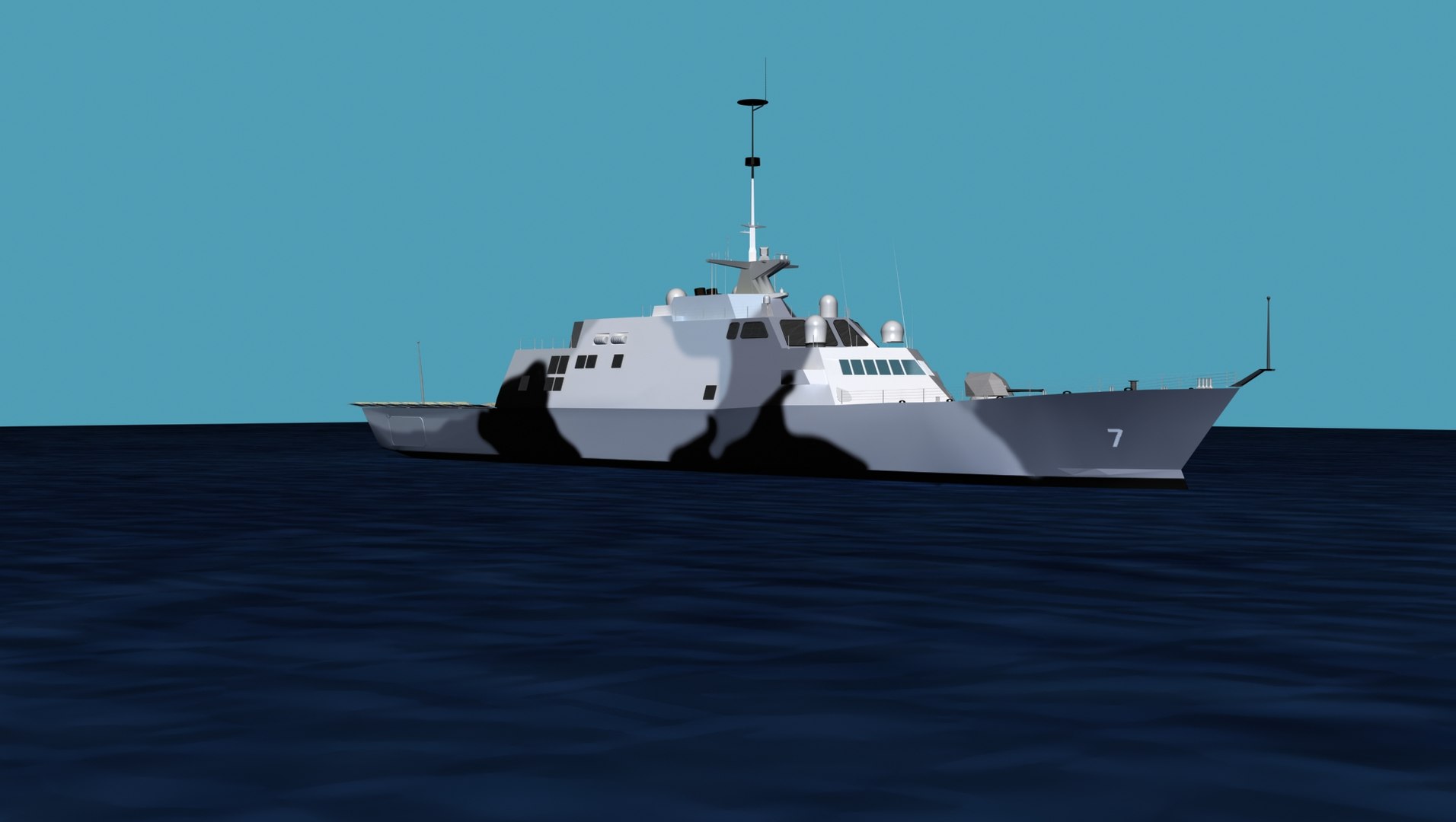 3D Freedom Class Blk 1 LCS-7 USS Detroit Model - TurboSquid 1920054