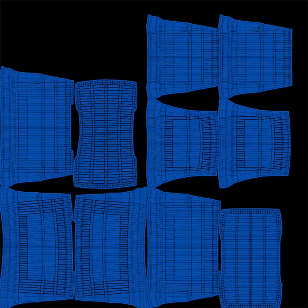 3D Model Shopping Basket Blue - TurboSquid 2354908