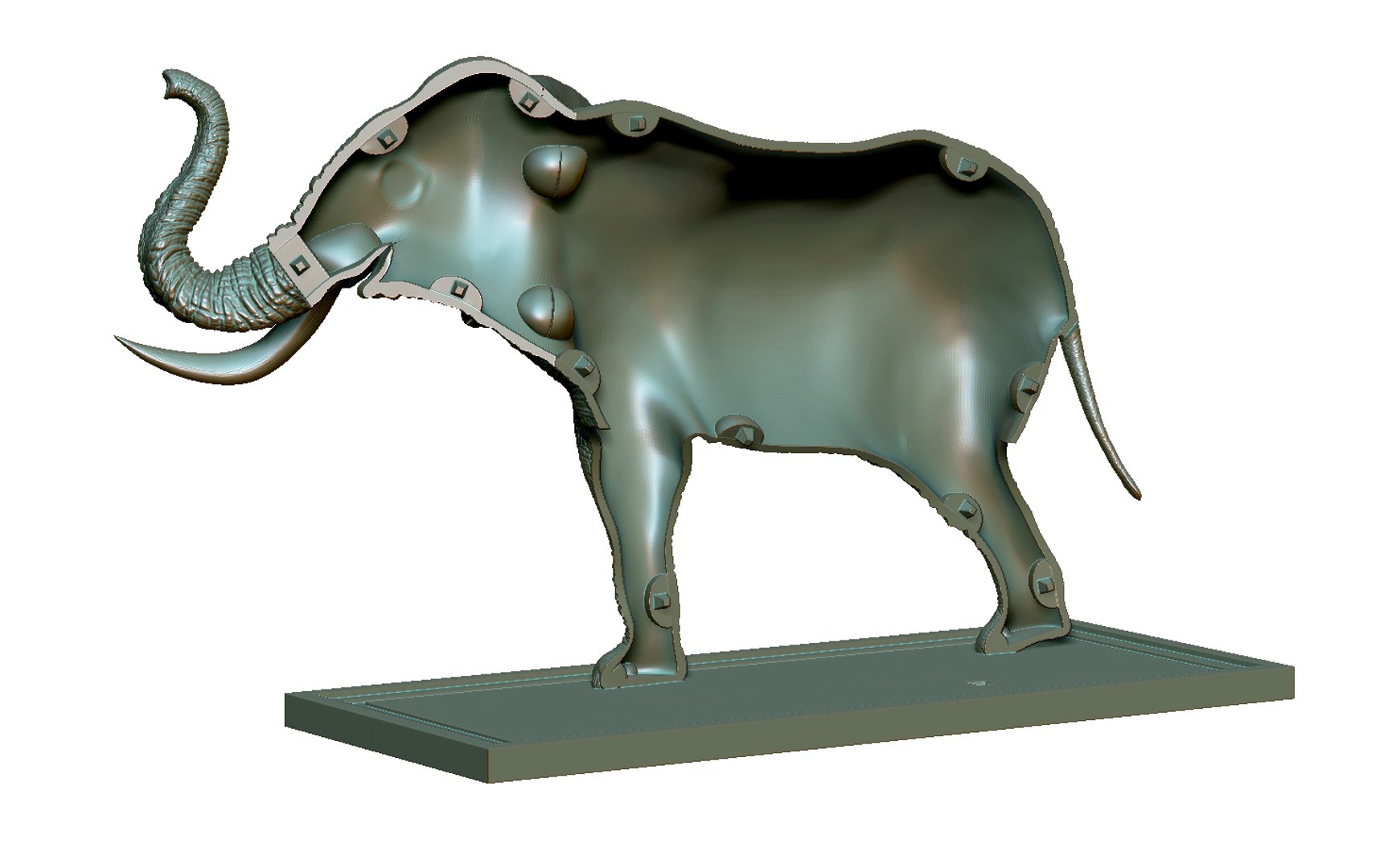 3D Model Elephant Printing - TurboSquid 1478582