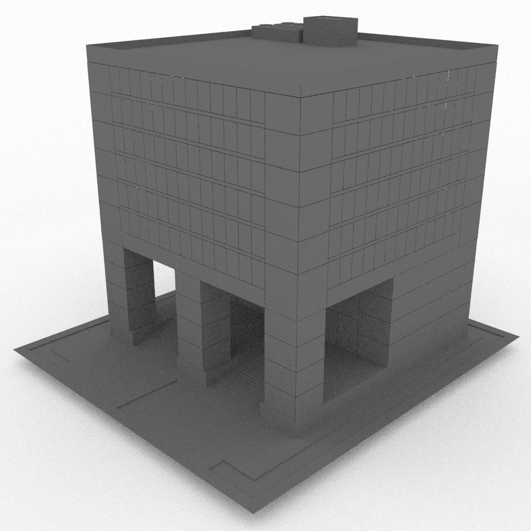 Office Build 30 3d Model