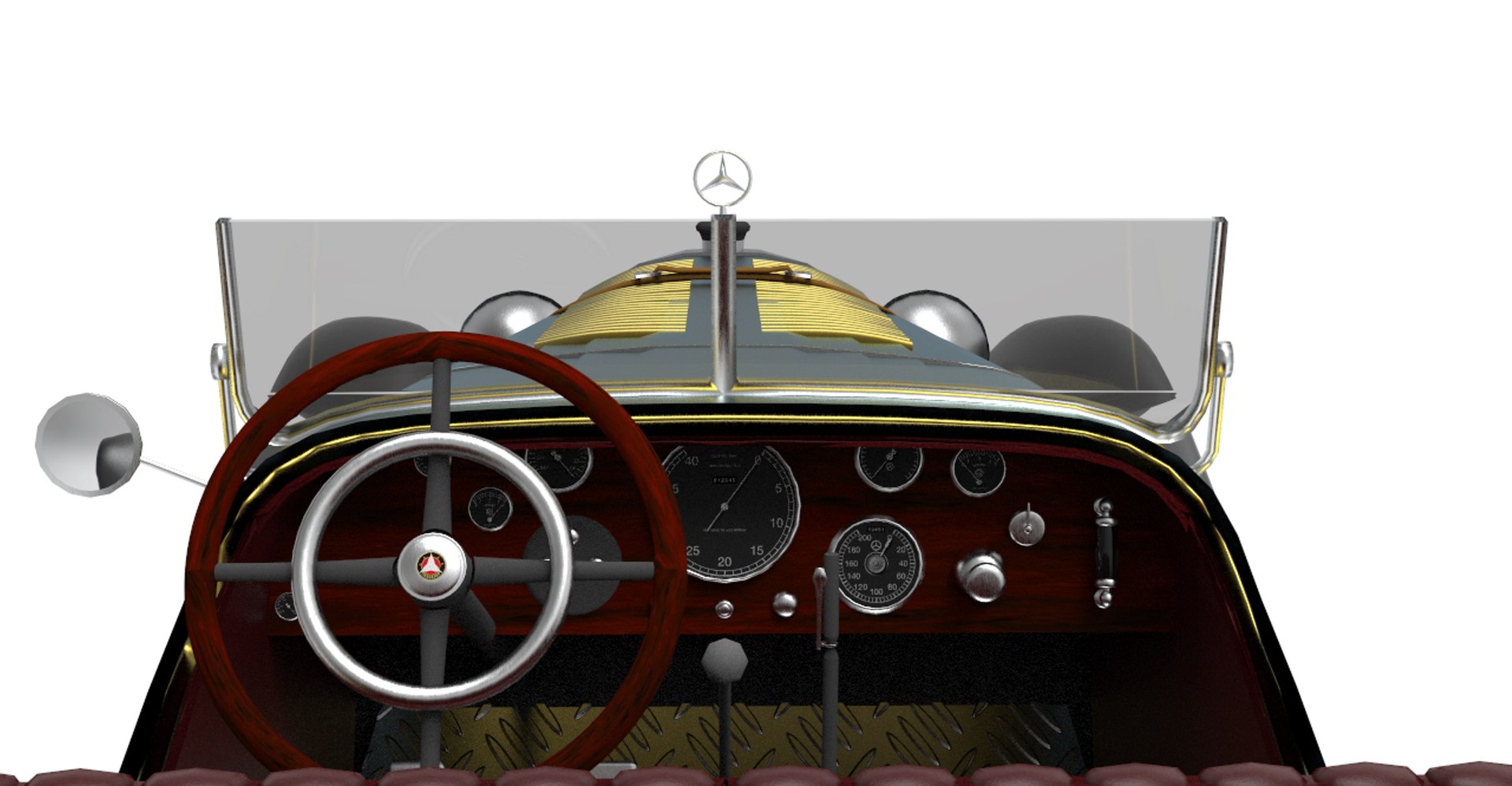 3D Classic Mercedes Benz Ssk Model - TurboSquid 1690785