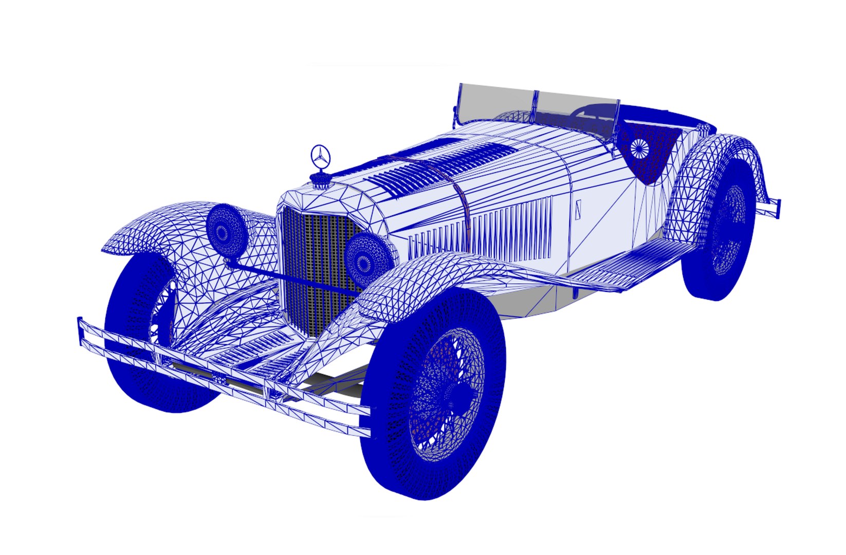 3D Classic Mercedes Benz Ssk Model - TurboSquid 1690785