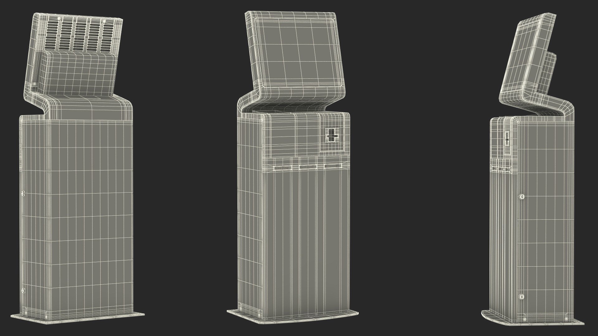 Airport Smart Self Check In Terminals Collection 3D - TurboSquid 2429528