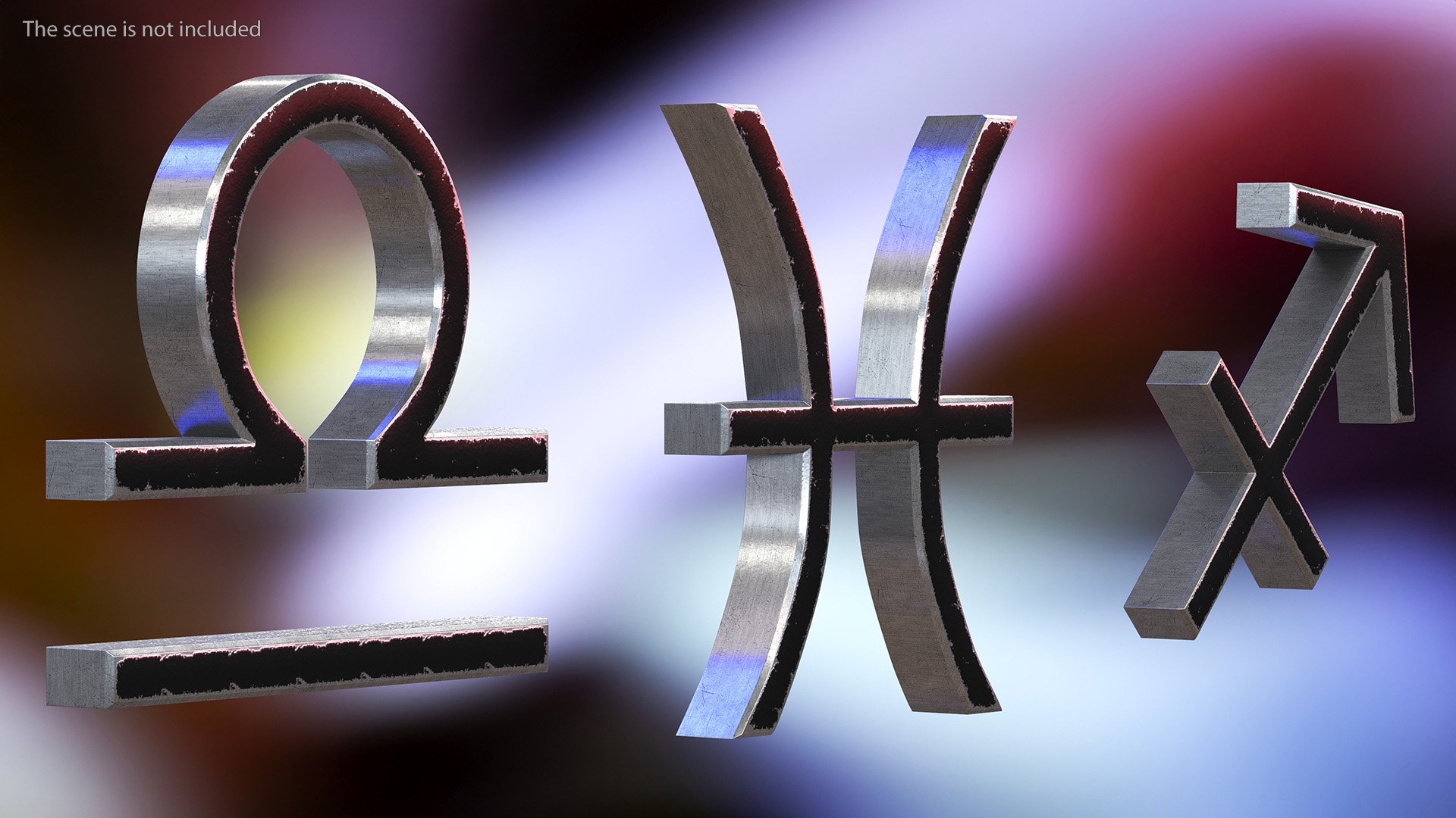 Zodiac Signs Silver Model - TurboSquid 2062936