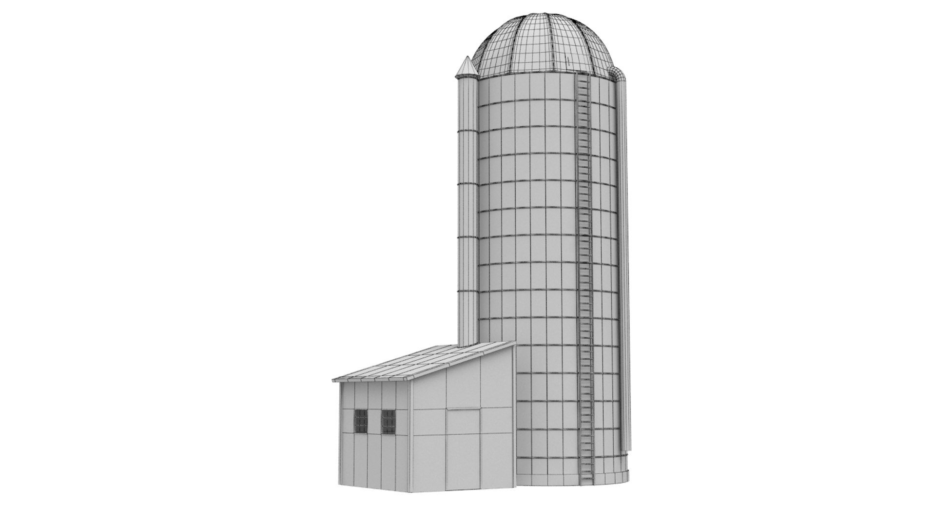 3D Model Farm Silo - TurboSquid 1333908