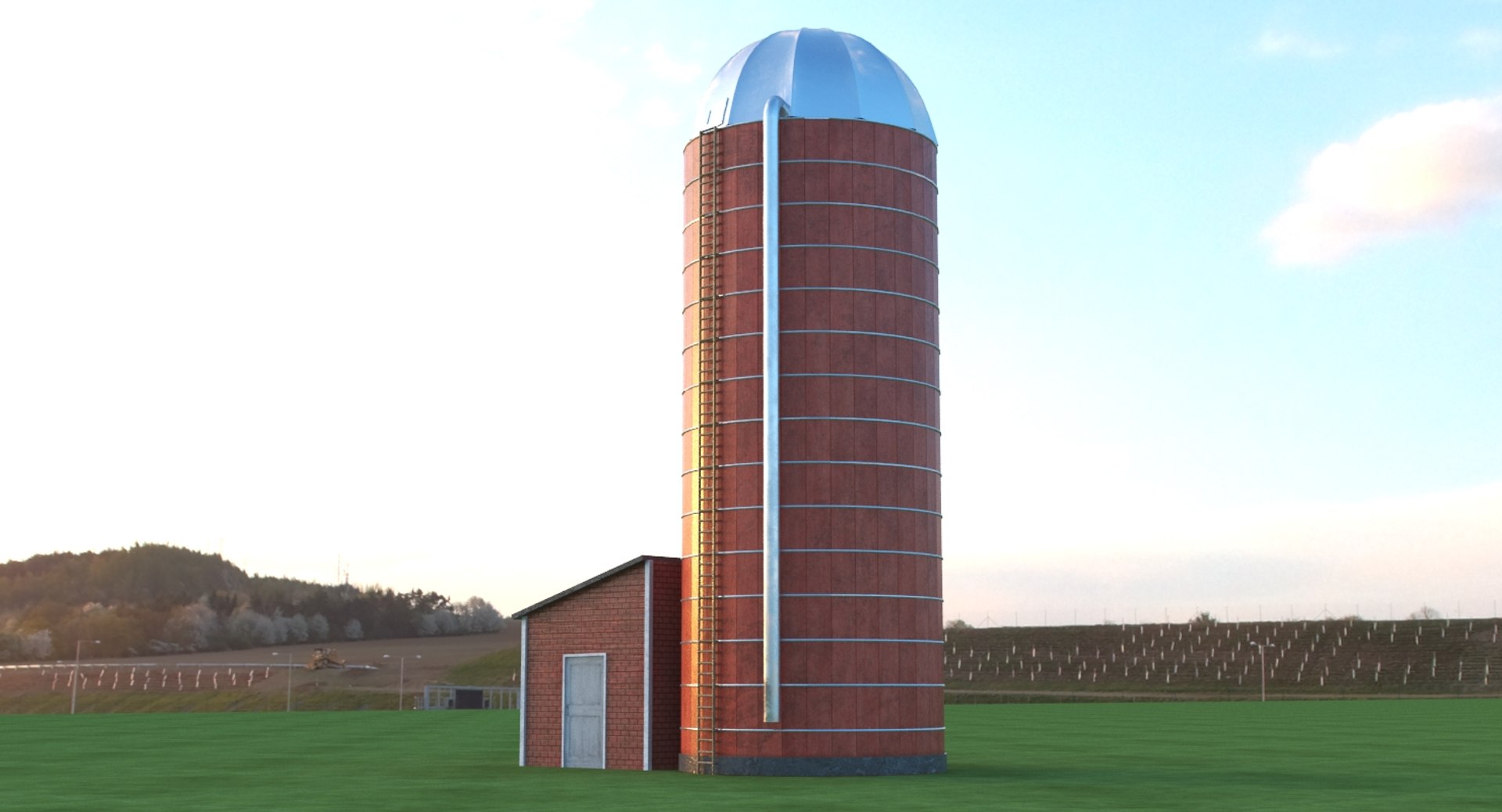 3D Model Farm Silo - TurboSquid 1333908