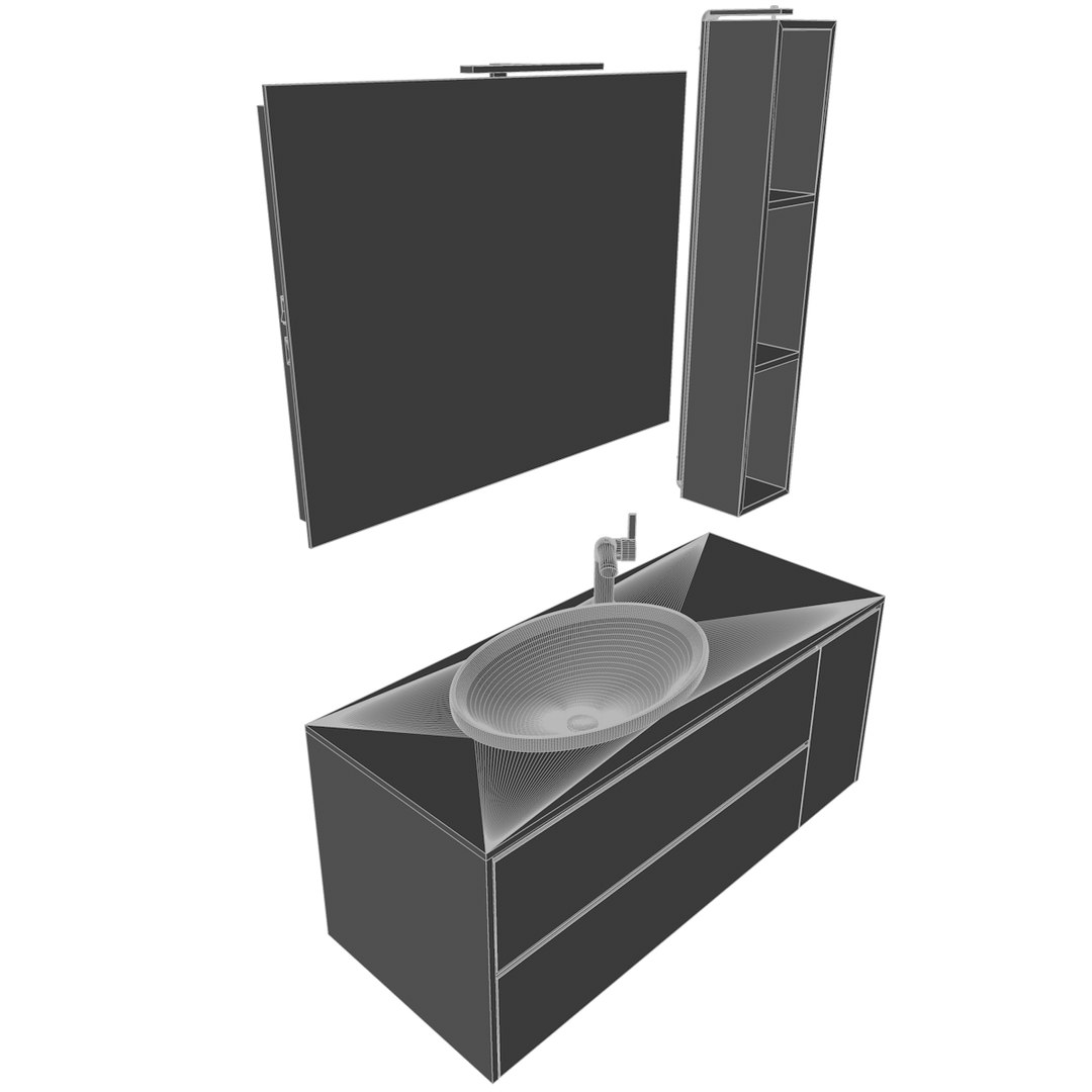 3d Bathroom Set Comp Model