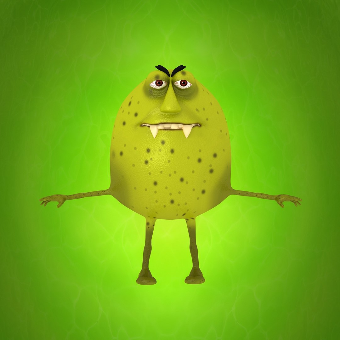 3d Model Bacteria Animation