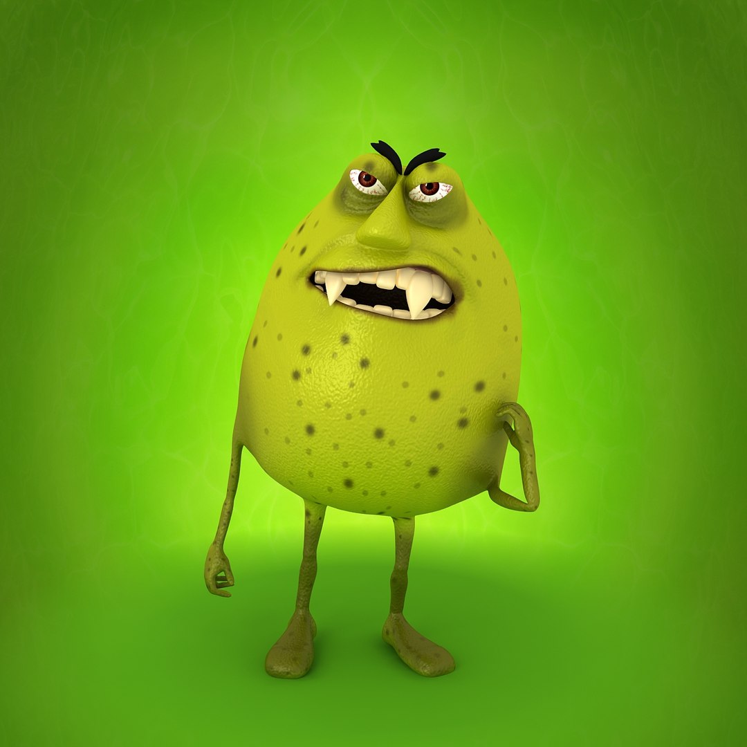 3d Model Bacteria Animation