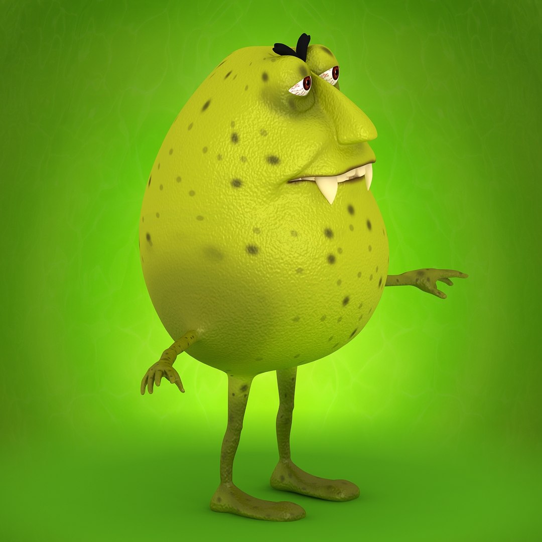 3d Model Bacteria Animation