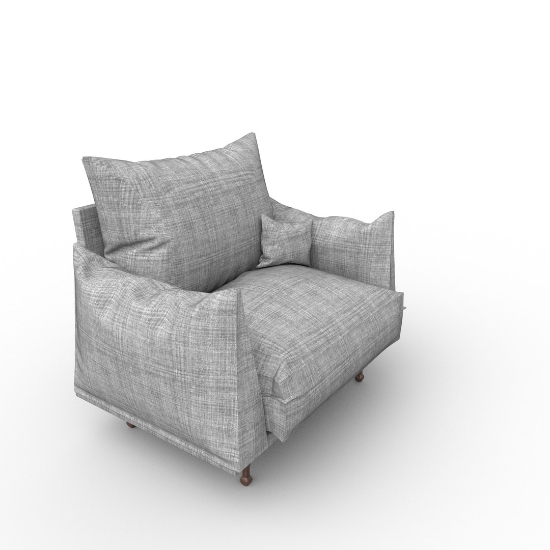 3D Arm Chair Model - TurboSquid 2243453