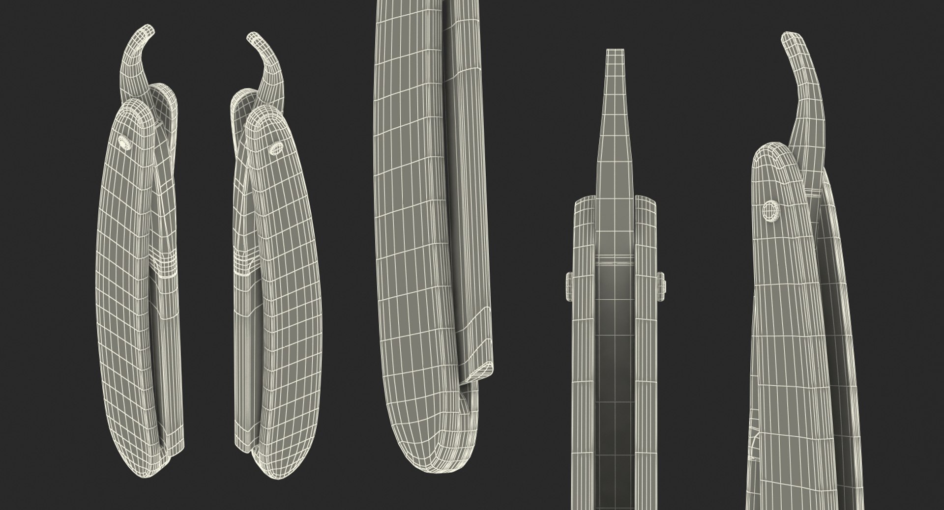 3D Wooden Handle Straight Edge Model - TurboSquid 1430803