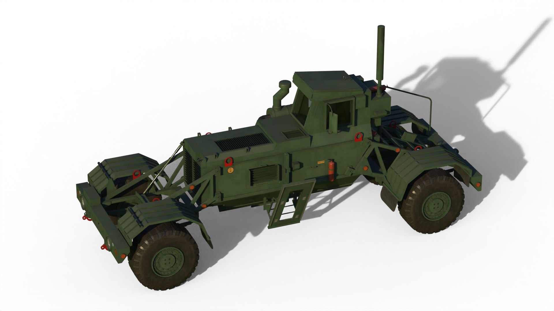 Husky Mine Detection Vehicle 3D Model - TurboSquid 2302025