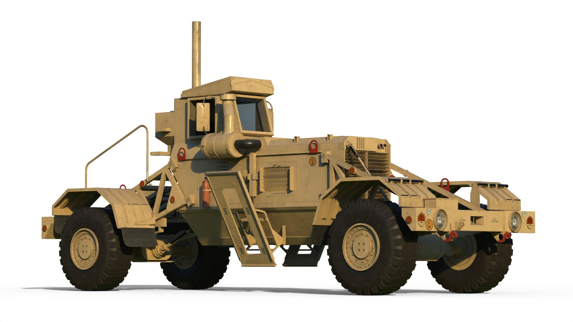 Husky Mine Detection Vehicle 3D Model - TurboSquid 2302025