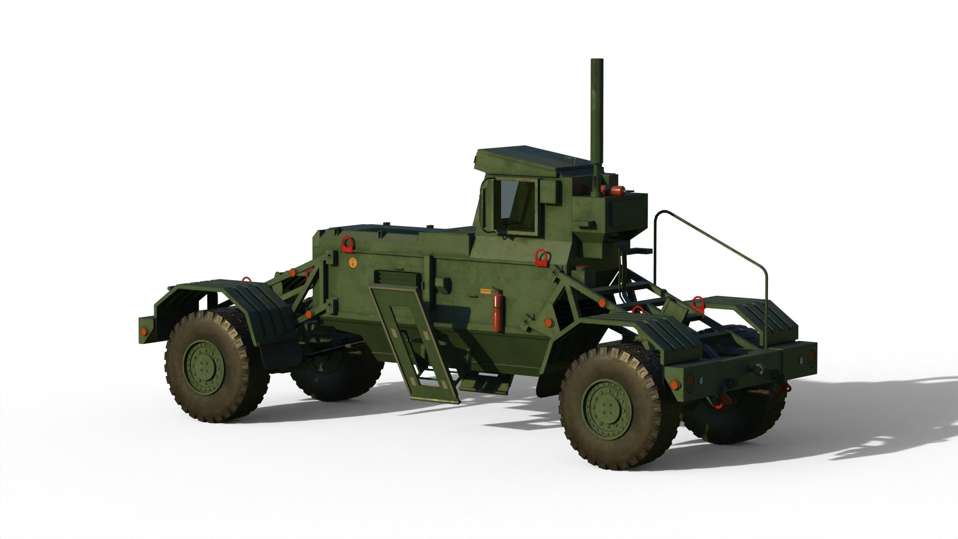 Husky Mine Detection Vehicle 3D Model - TurboSquid 2302025