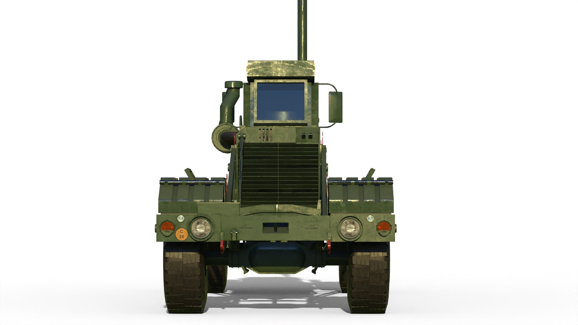 Husky Mine Detection Vehicle 3D Model - TurboSquid 2302025