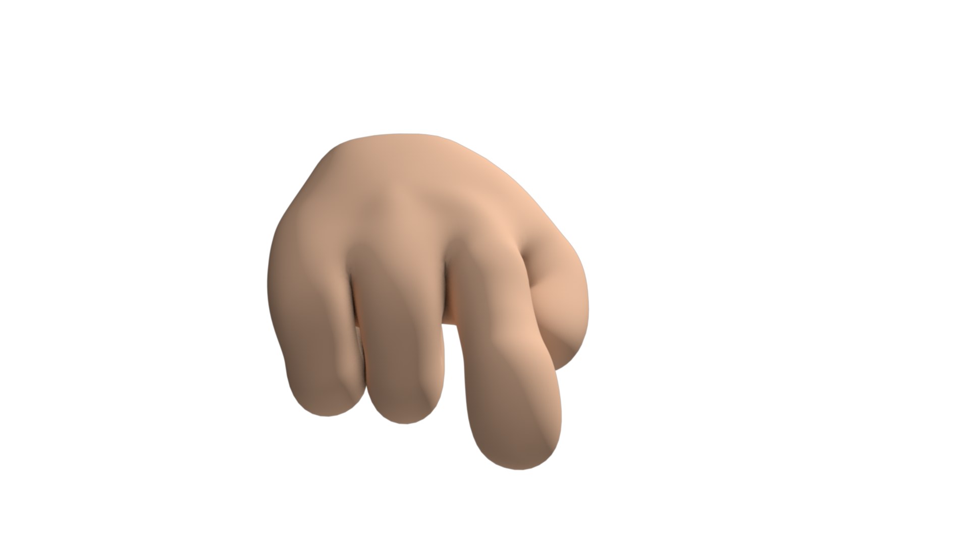 Free 3D Hand Rig Cartoon - TurboSquid 1419273